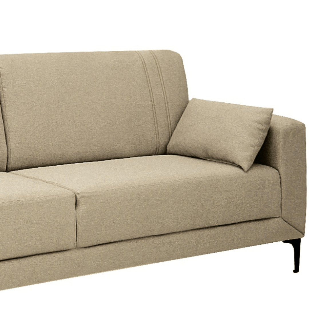 Sofá Agra 210cm Linoforte 2 Assentos Pé em Metal | Lojas Unilar - Lojas ...